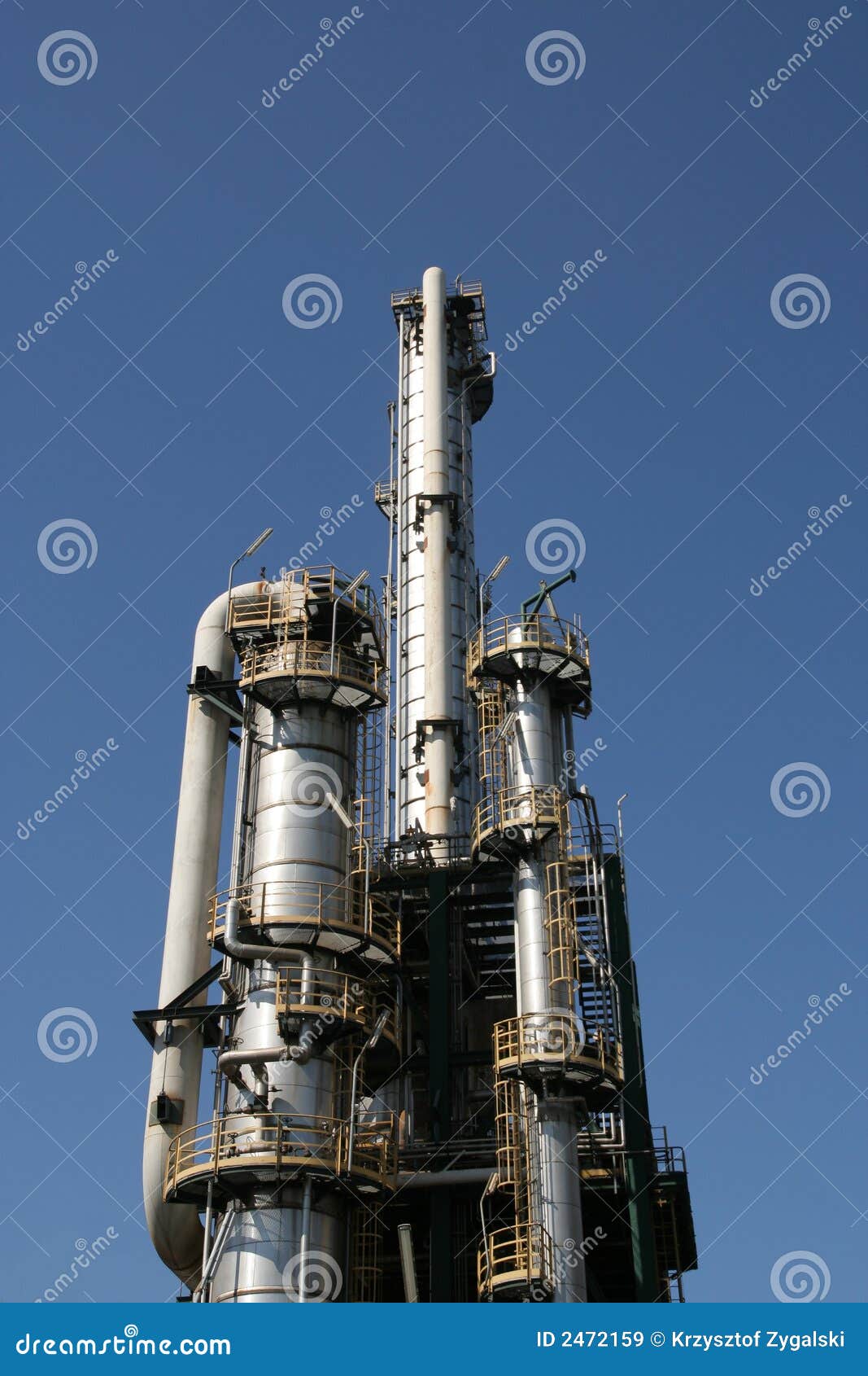 Industrial columns stock image. Image of chemical, equipments - 2472159