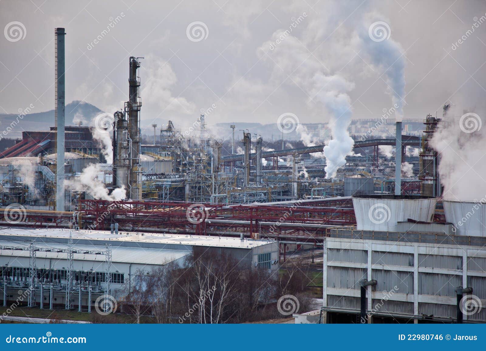 Industrial complex stock photo. Image of exterior, company - 22980746