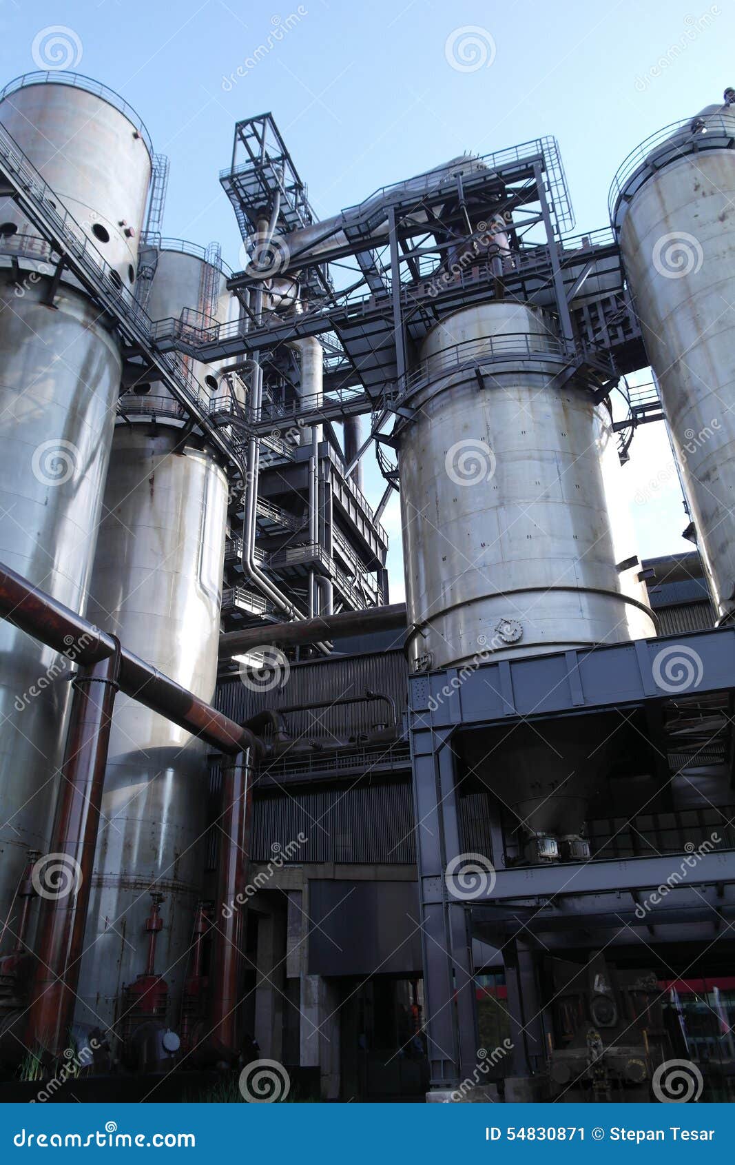 Industrial complex stock image. Image of piping, abandoned - 54830871
