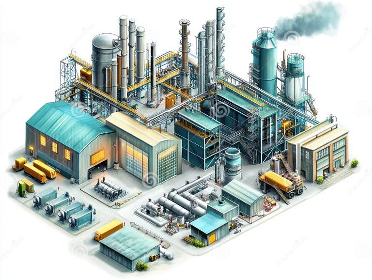 Industrial Complex, a Visual Representation of Manufacturing and ...