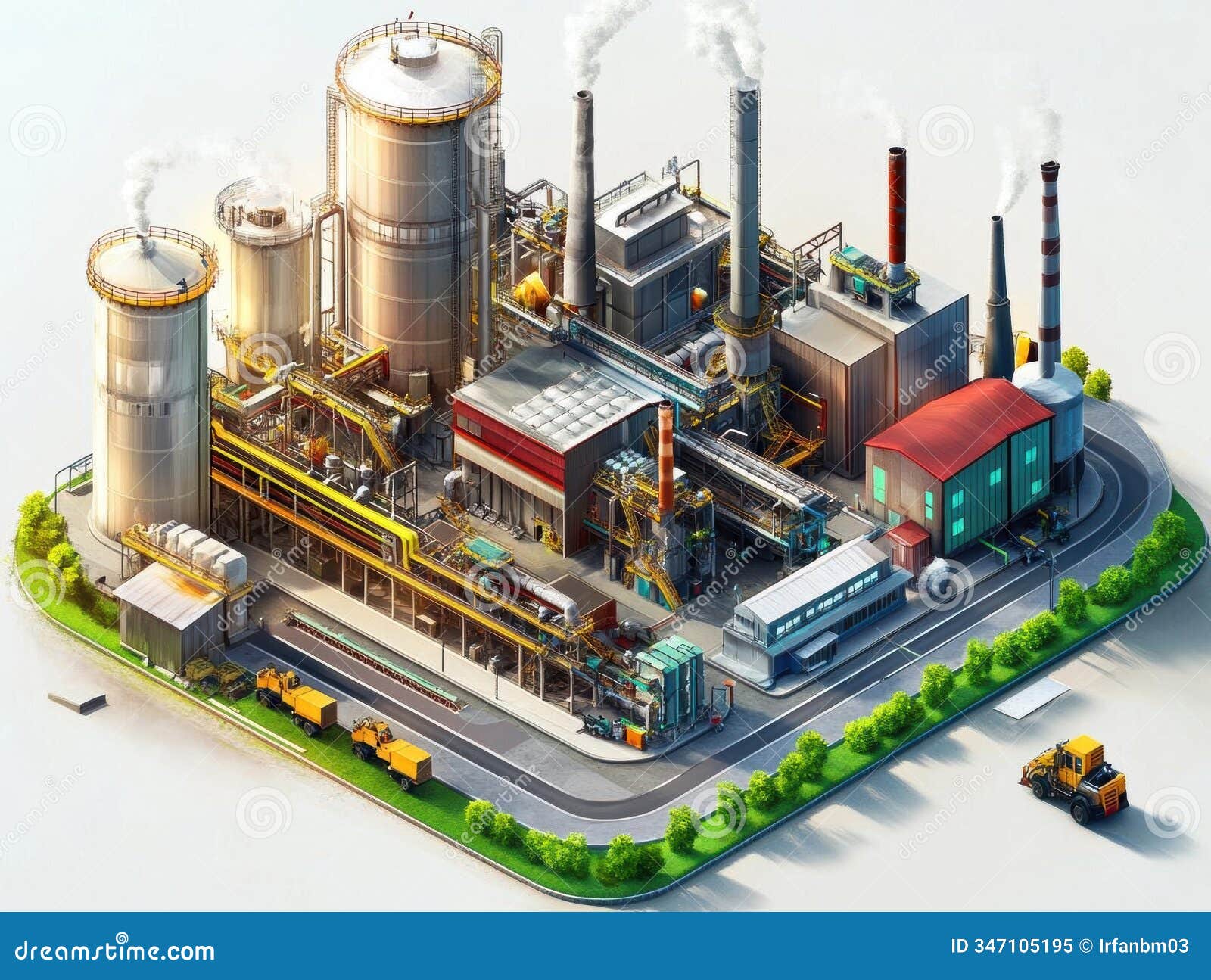 Industrial Complex, a Visual Representation of Modern Manufacturing ...