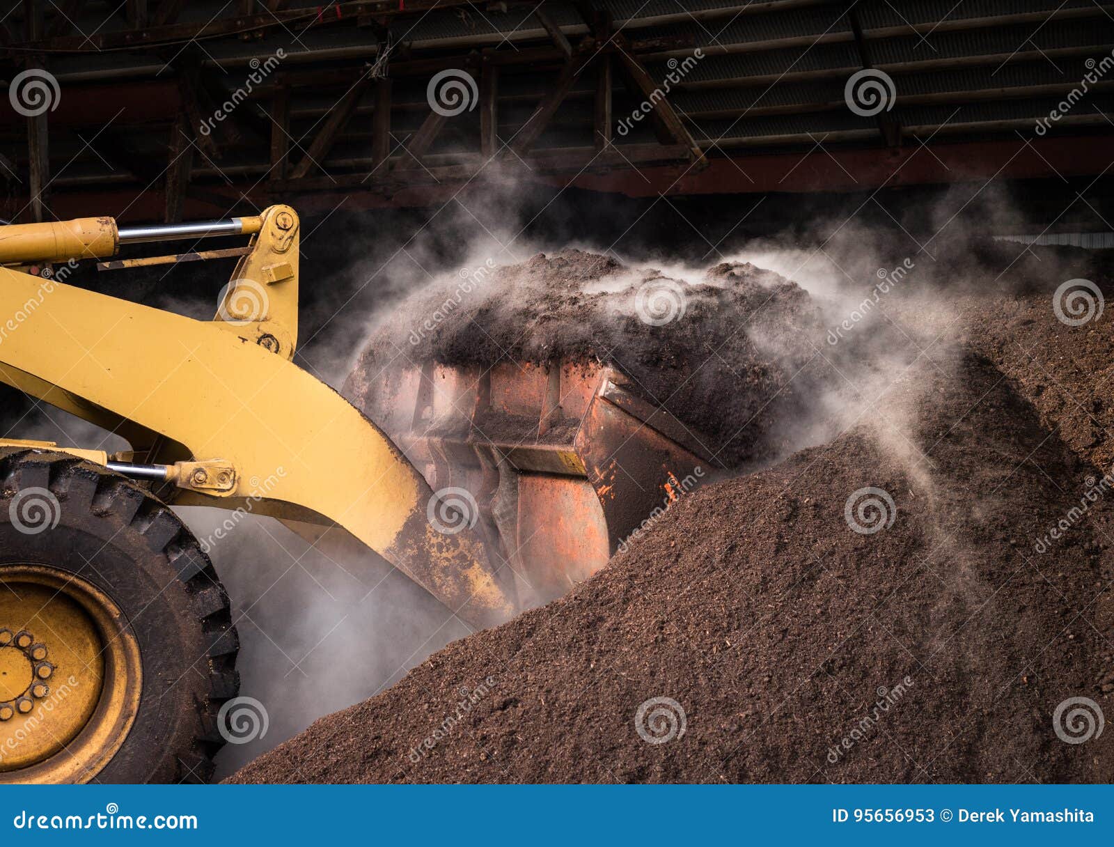 Industrial Composting stock image. Image of steam, composting - 95656953