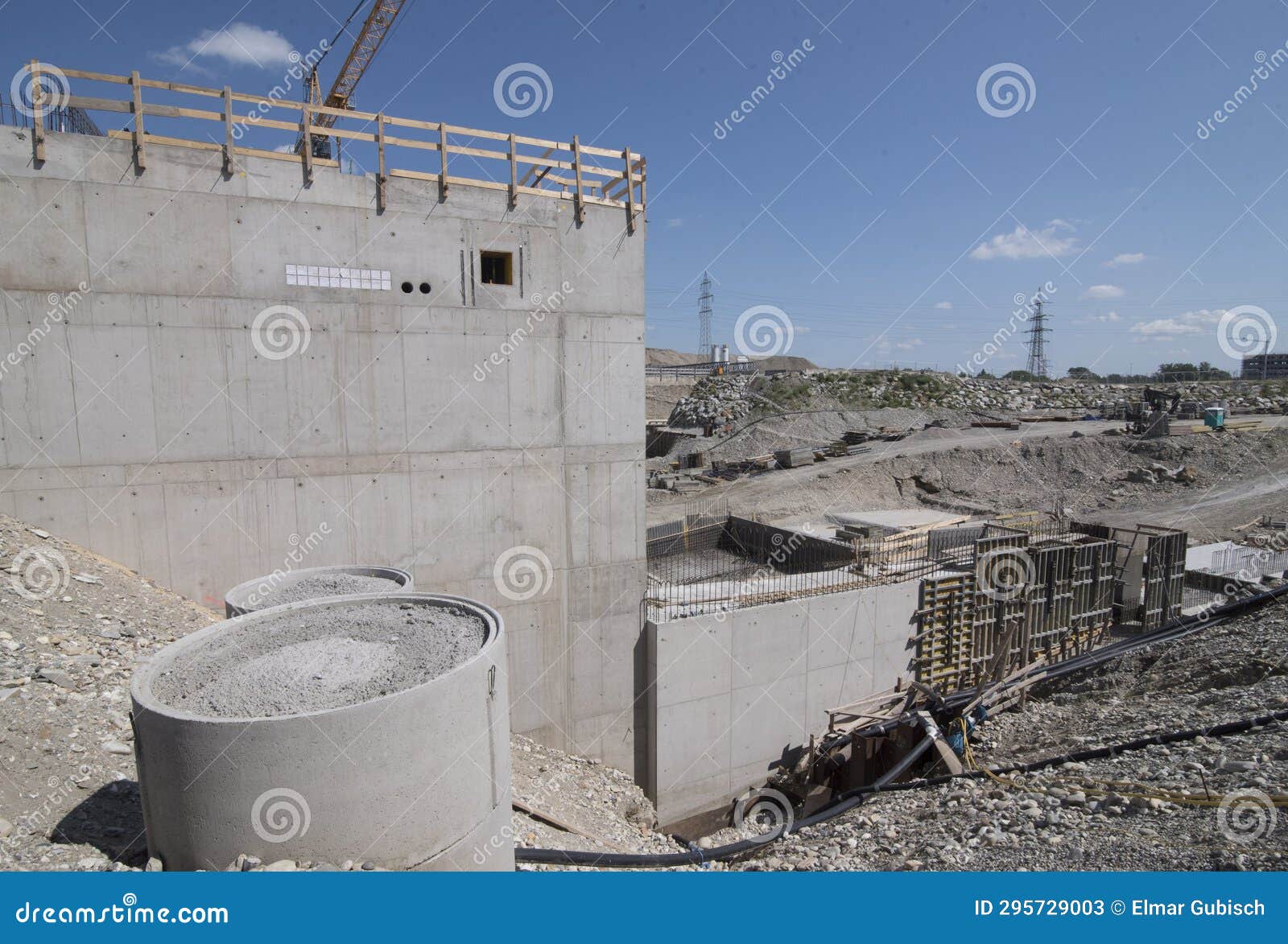 Industrial Concrete Building and Industrial Architecture Stock Image ...