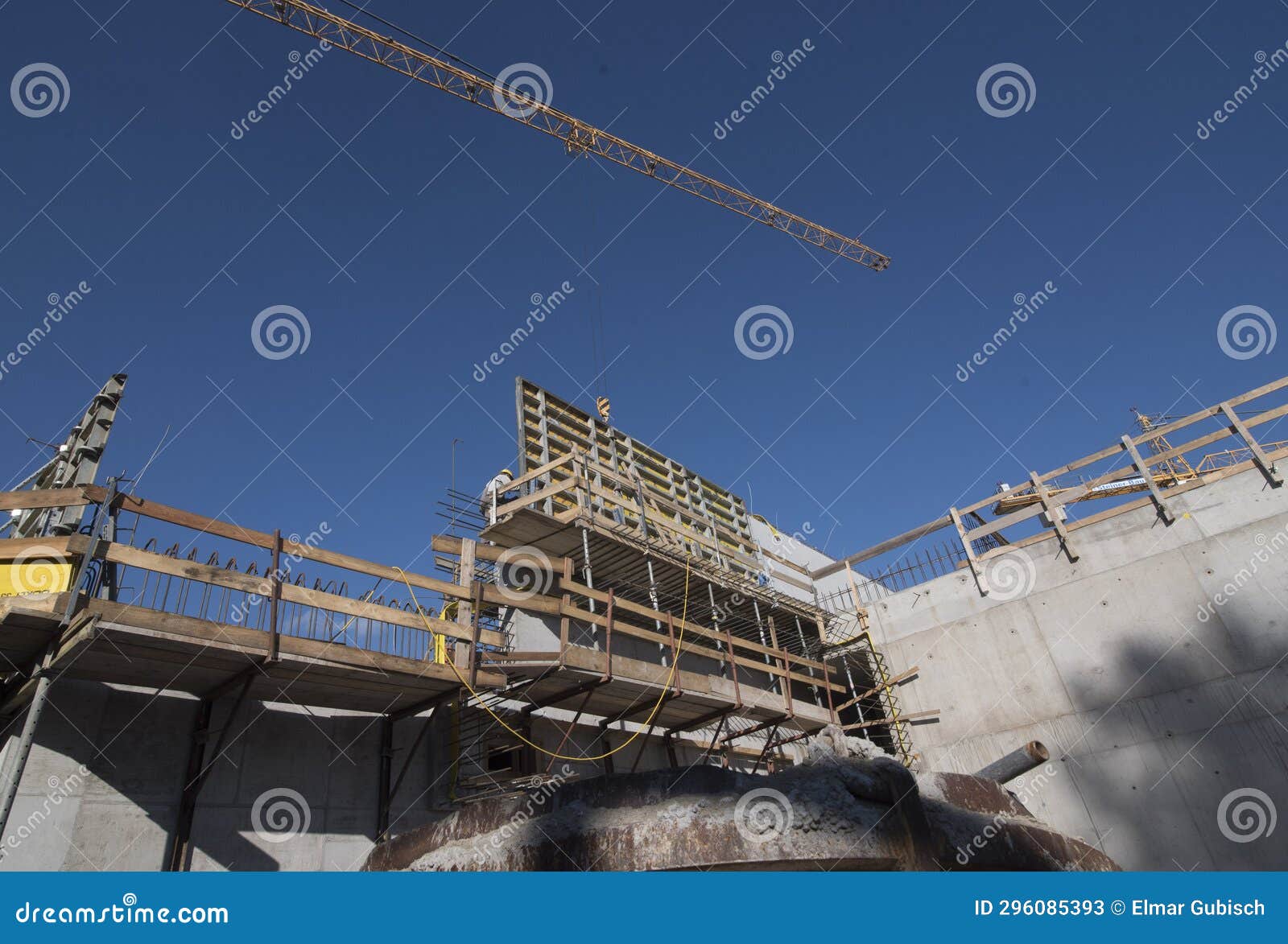 Industrial Concrete Building and Industrial Architecture Stock Image ...