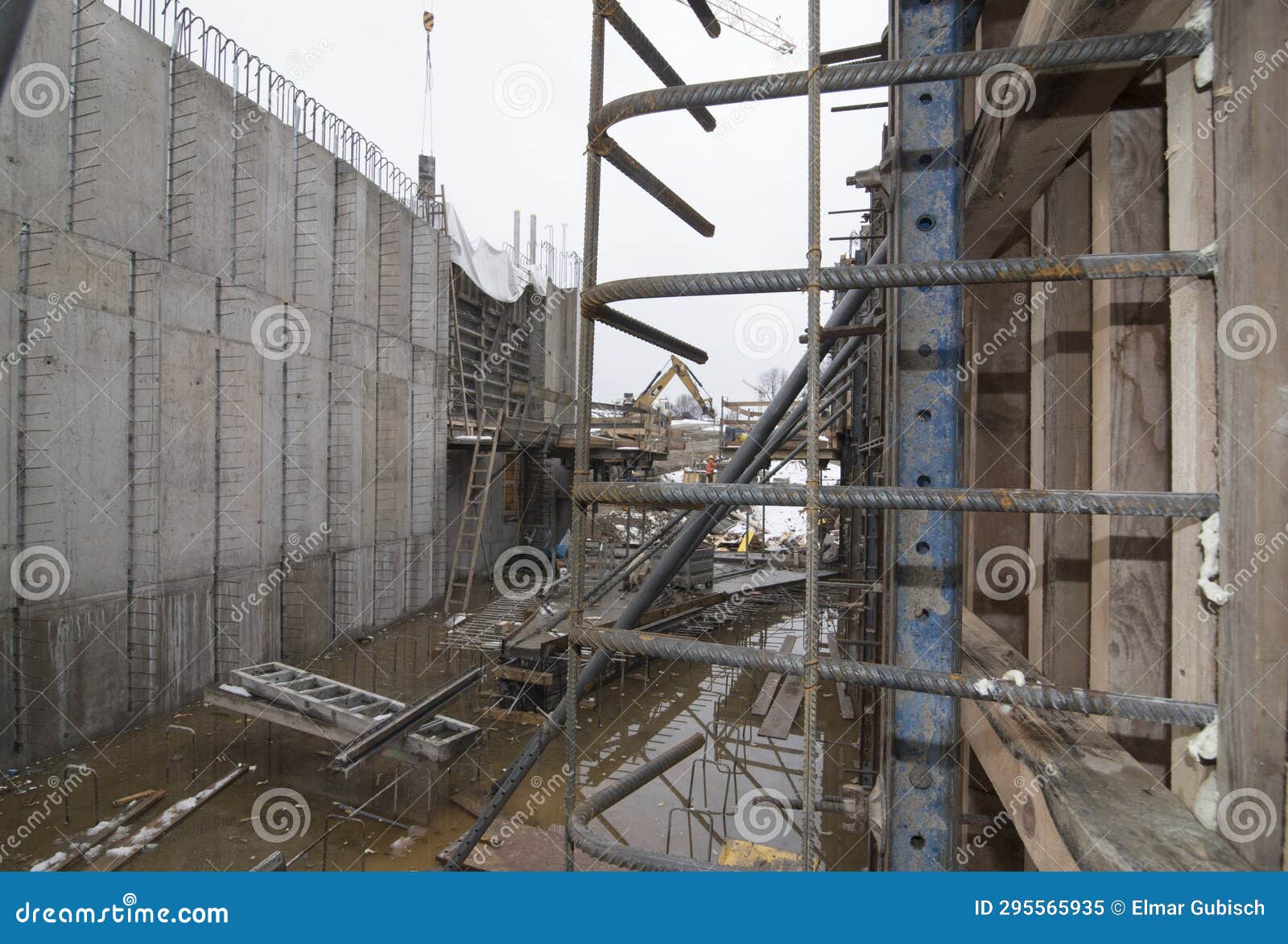 Industrial Concrete Building and Industrial Architecture Stock Image ...