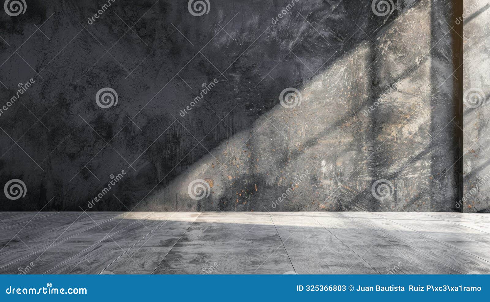 Industrial Concrete Wall with Light and Shadows Stock Image - Image of ...