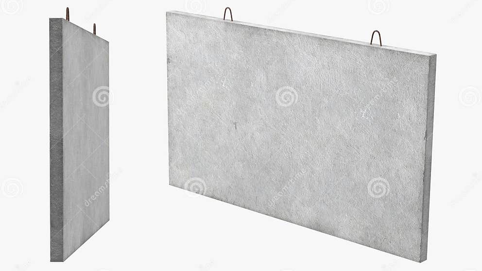 Industrial Concrete Wall Panel with Hooks Structure Stock Image - Image ...