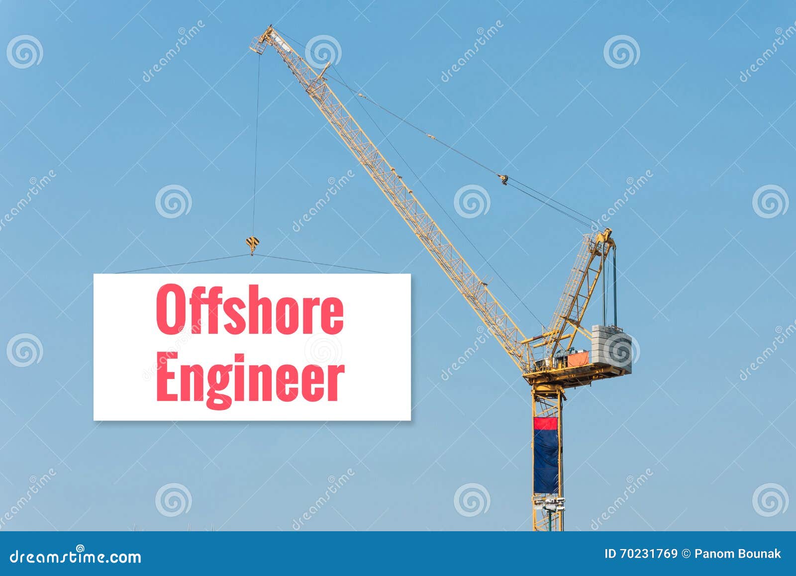 Offshore Engineer, Standing On The Deck Of An Industrial Ship Stock ...