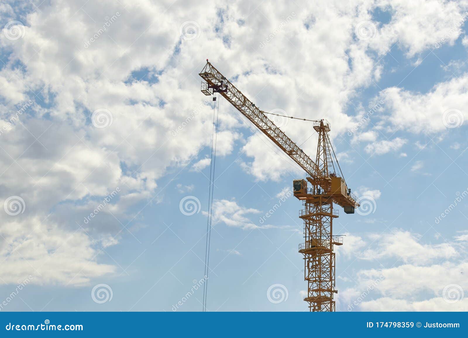 Industrial Construction Cranes the Construction of an Building Stock ...