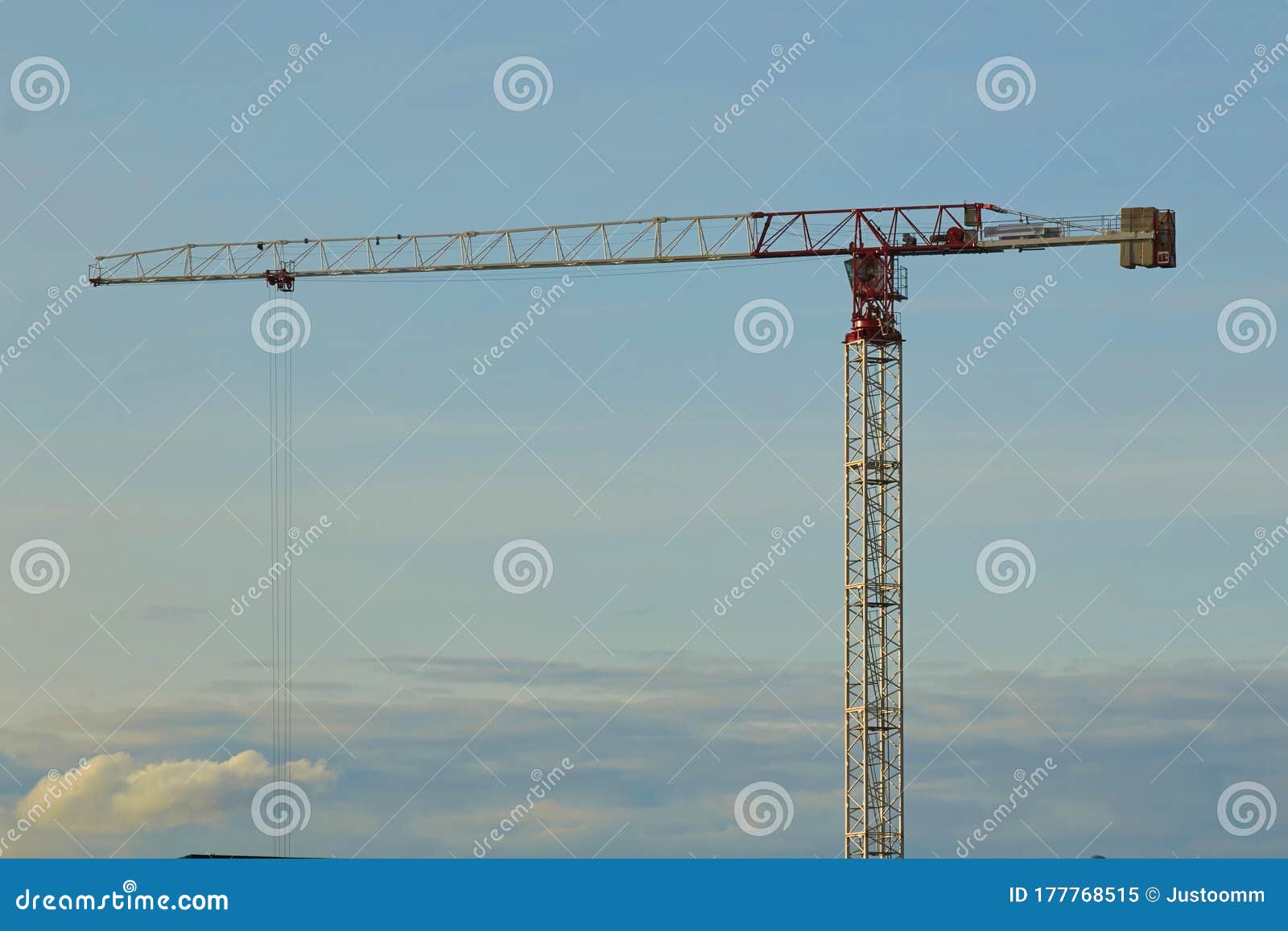 Industrial Construction Cranes the Construction of an Building Stock ...