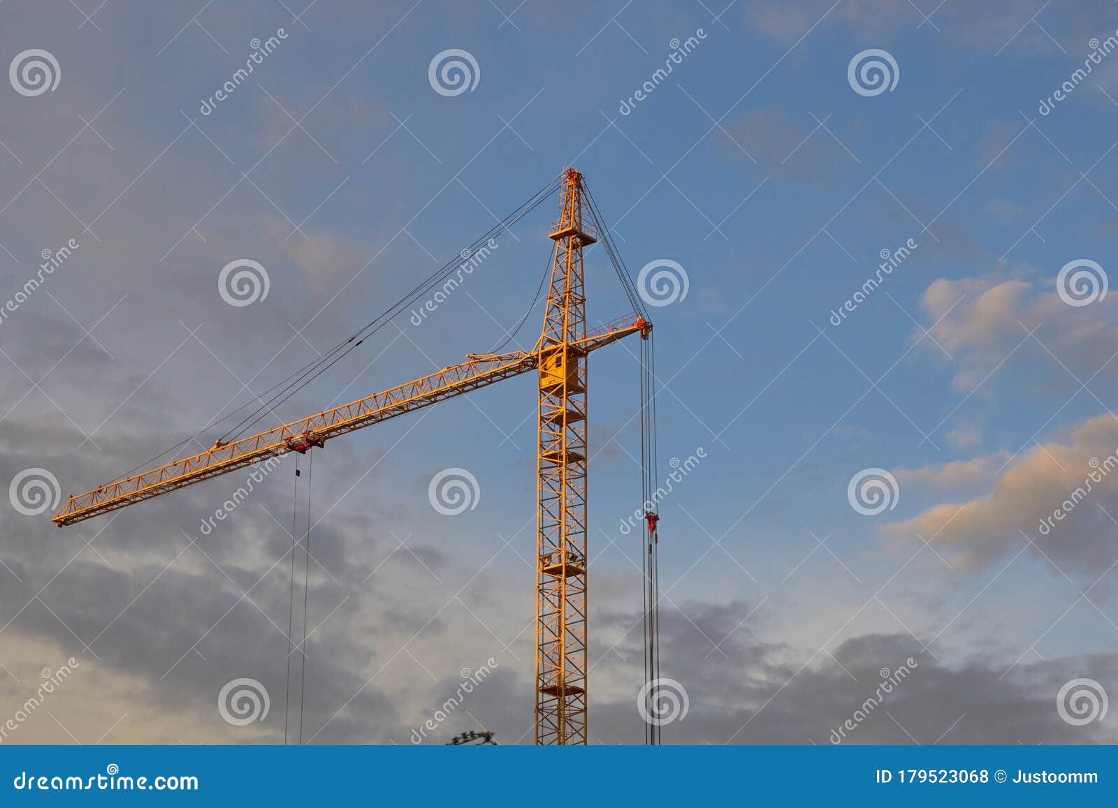 Industrial Construction Cranes the Construction of an Building Stock ...