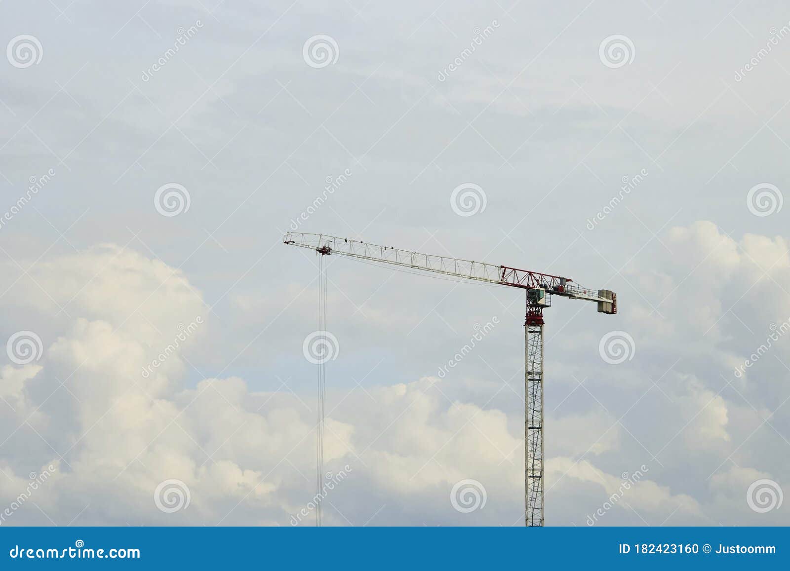 Industrial Construction Cranes the Construction of an Building Stock ...