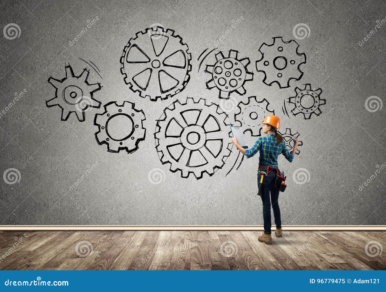 Industrial Construction and Maintenance Stock Image - Image of industry ...