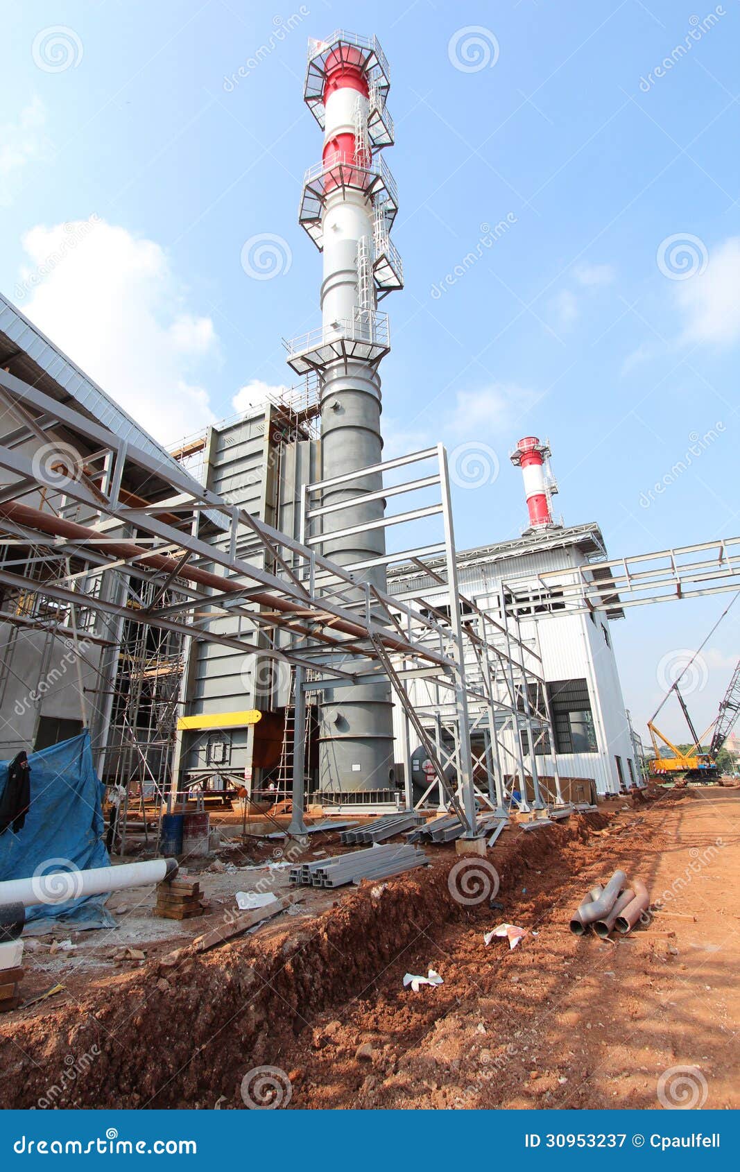 Industrial Construction Power Plant Stock Image - Image of construction ... Industrial Construction Power Plant Stock Image - Image of construction ...