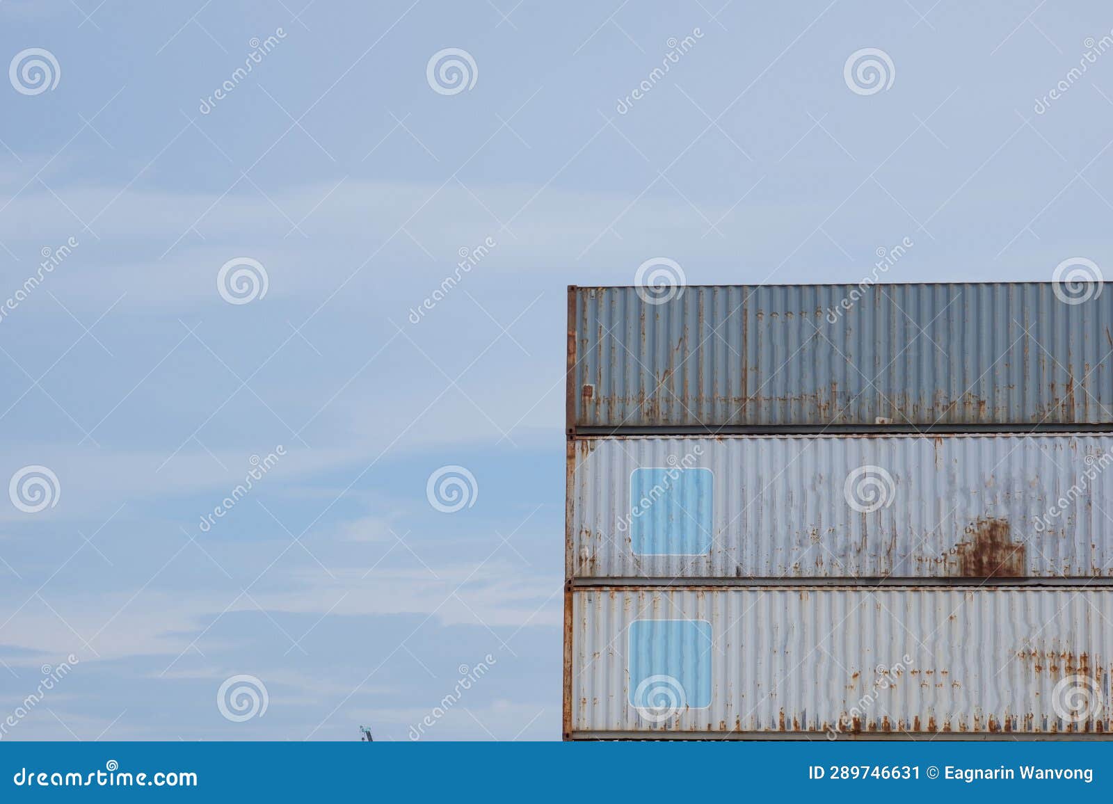 Industrial Container Boxes from Cargo Ship for Import Export Concept ...