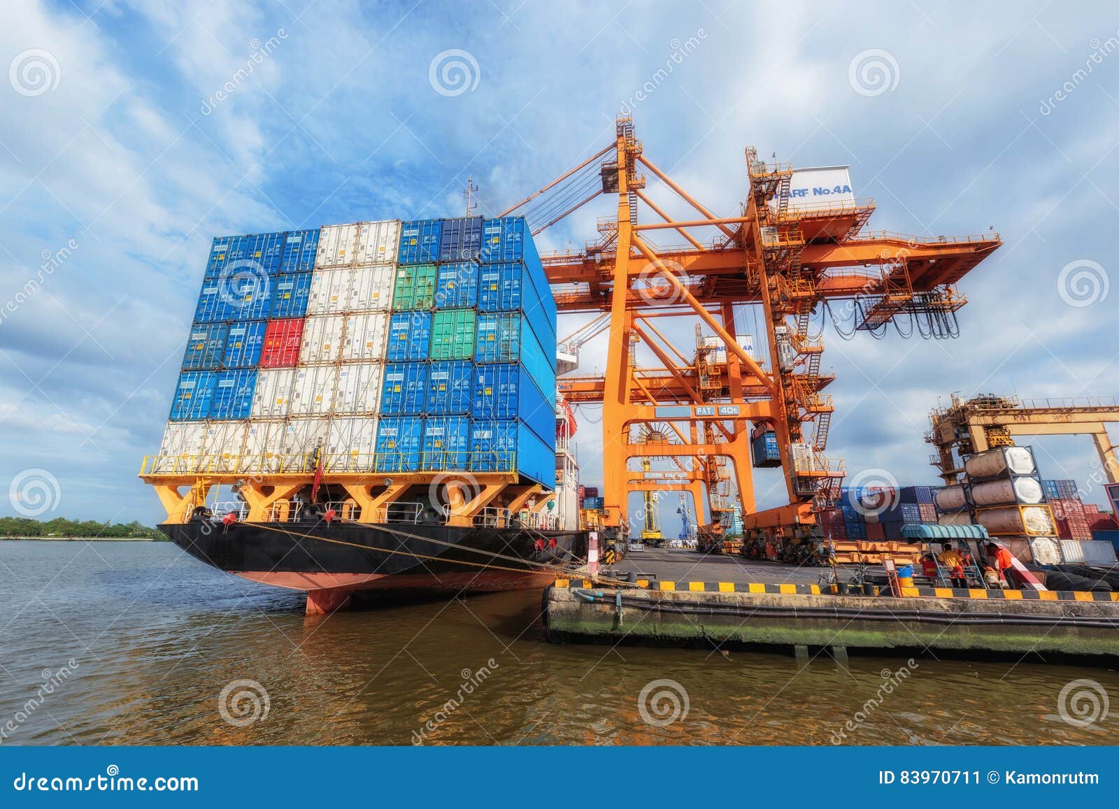 Industrial Container Cargo Freight Ship Editorial Photo - Image of ...