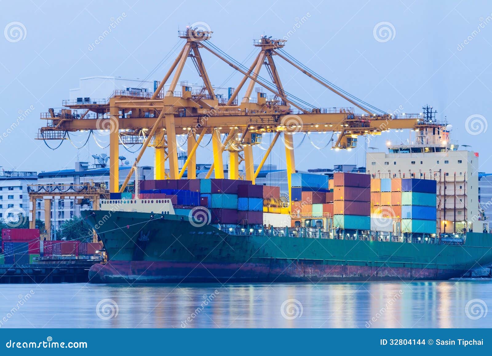 Industrial Container Cargo stock photo. Image of loading - 32804144