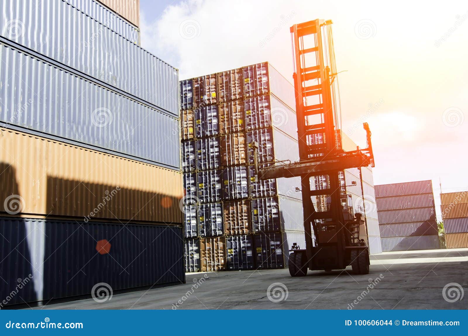 Industrial Container editorial stock image. Image of business - 100606044