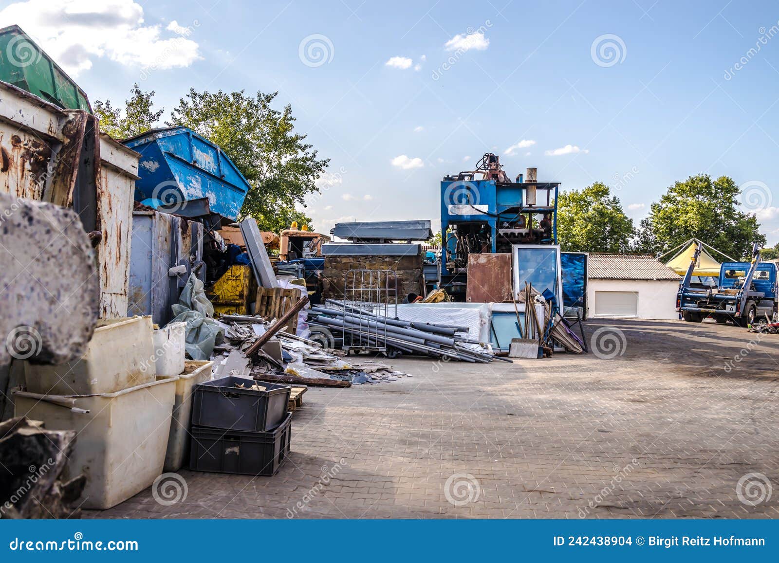 Industrial container waste stock photo. Image of industry - 242438904