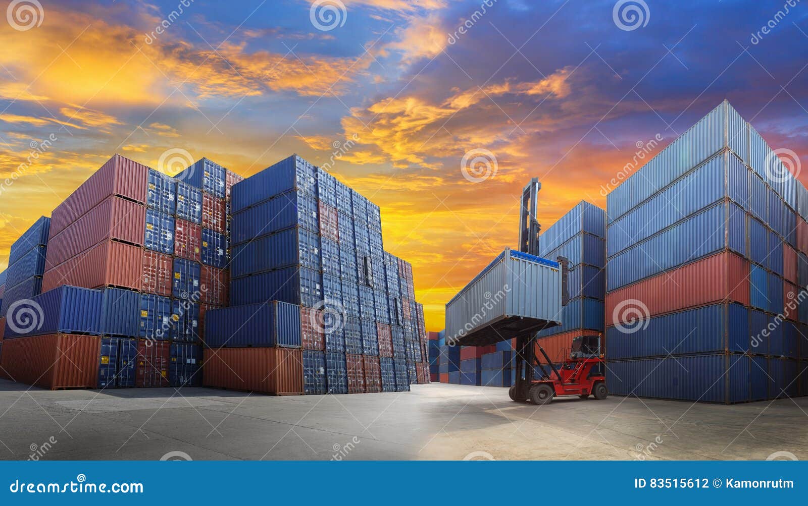 Industrial Container Cargo Ship Stock Photography | CartoonDealer.com ...