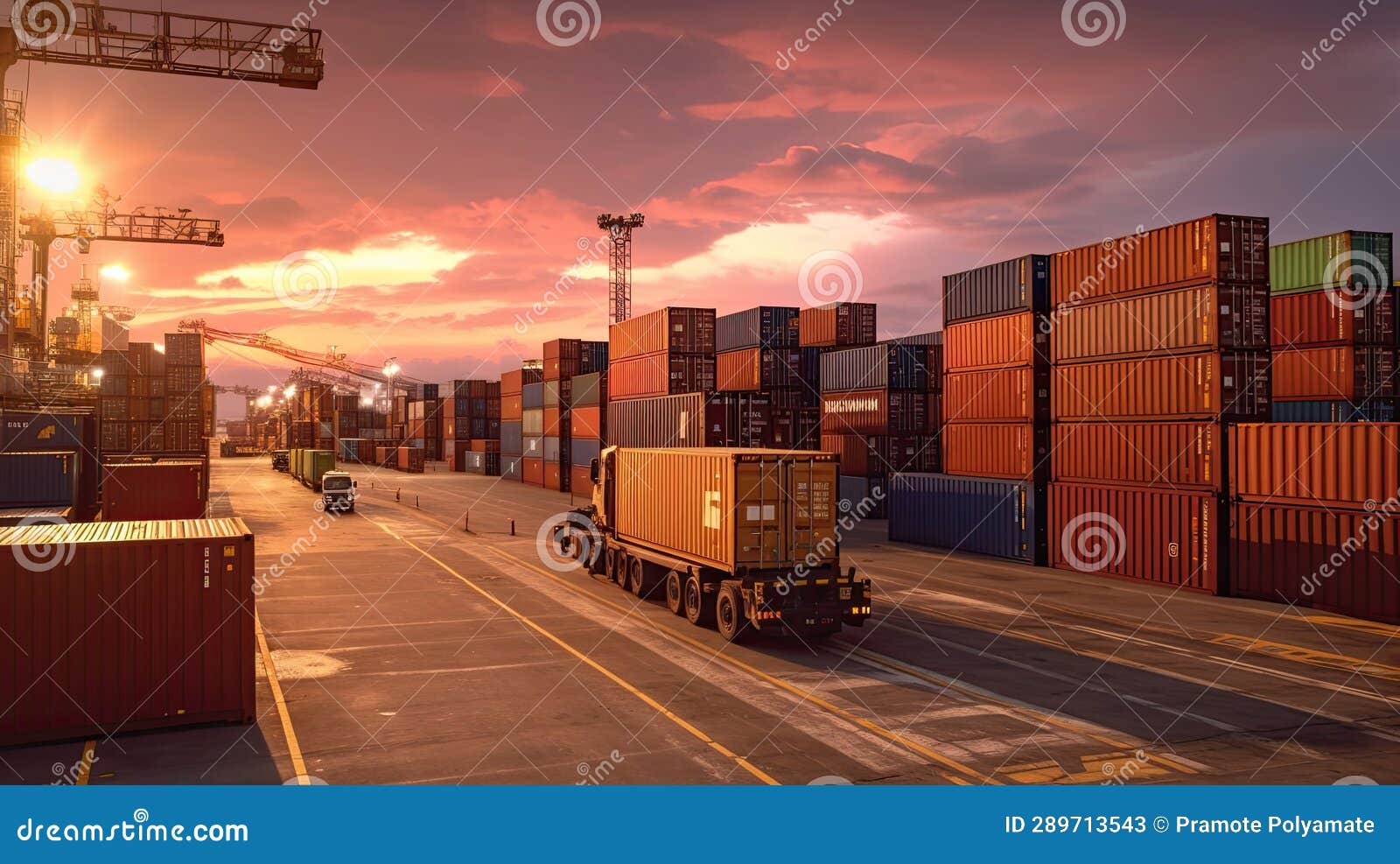 Industrial Container Yard for Logistic Import Export Business and ...