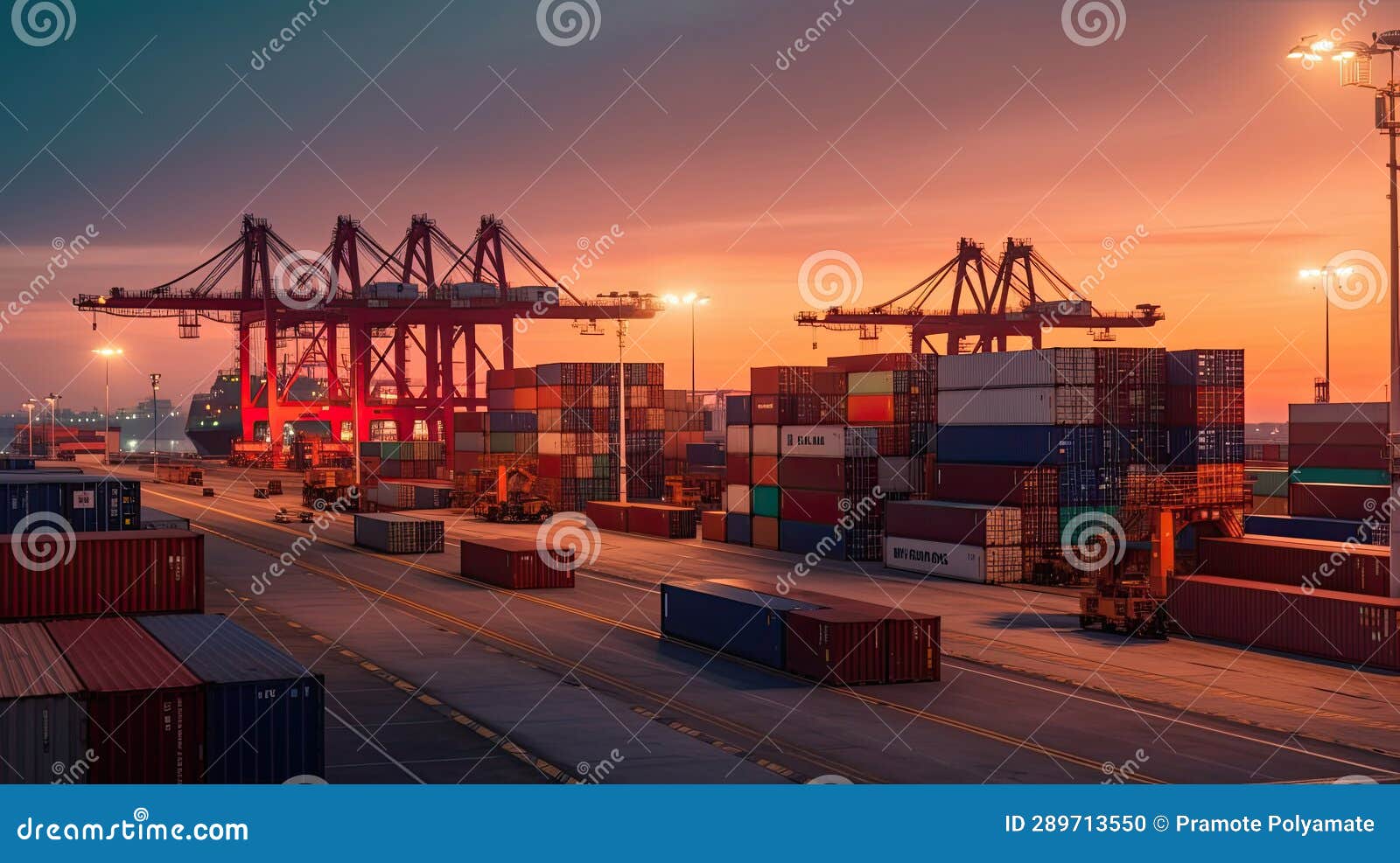Industrial Container Yard for Logistic Import Export Business and ...