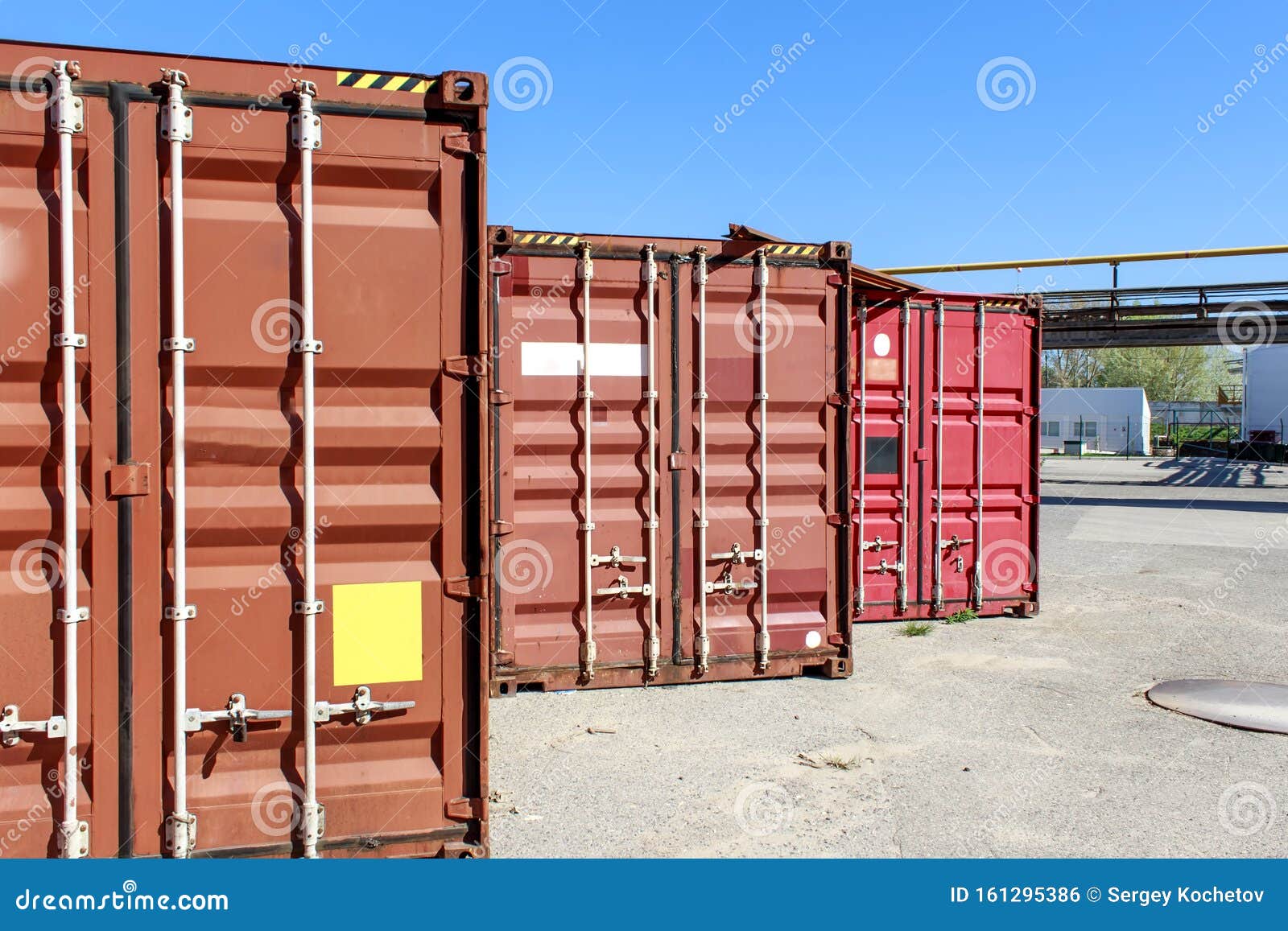 Industrial Containers Box for Import Export Concept and Transportation ...