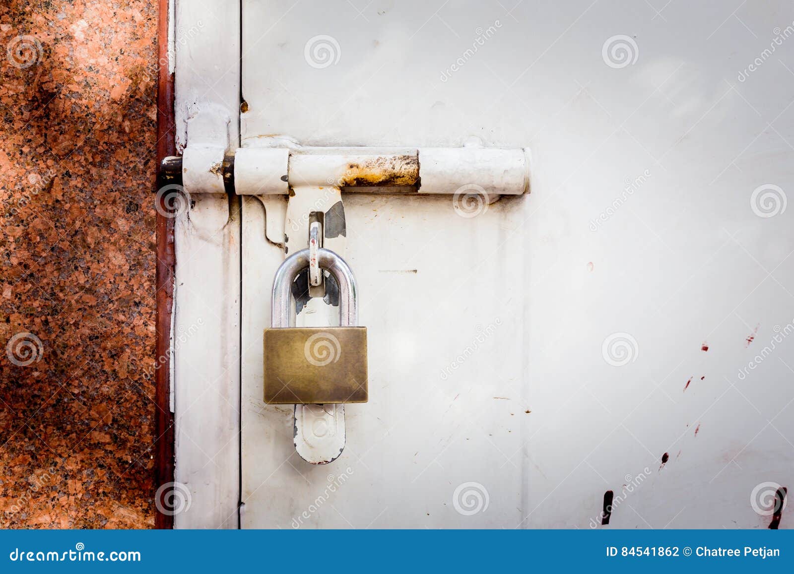 Industrial Containers with Key Lock Stock Photo - Image of logistics ...
