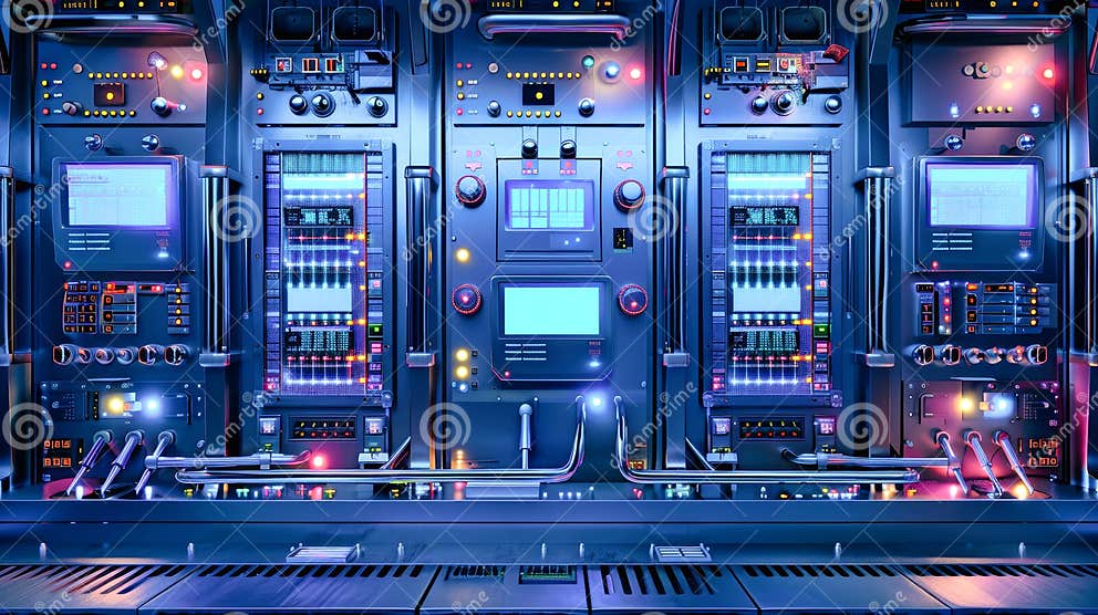 This Industrial Control Cabinet Features Vibrant Blue Backlighting, a ...