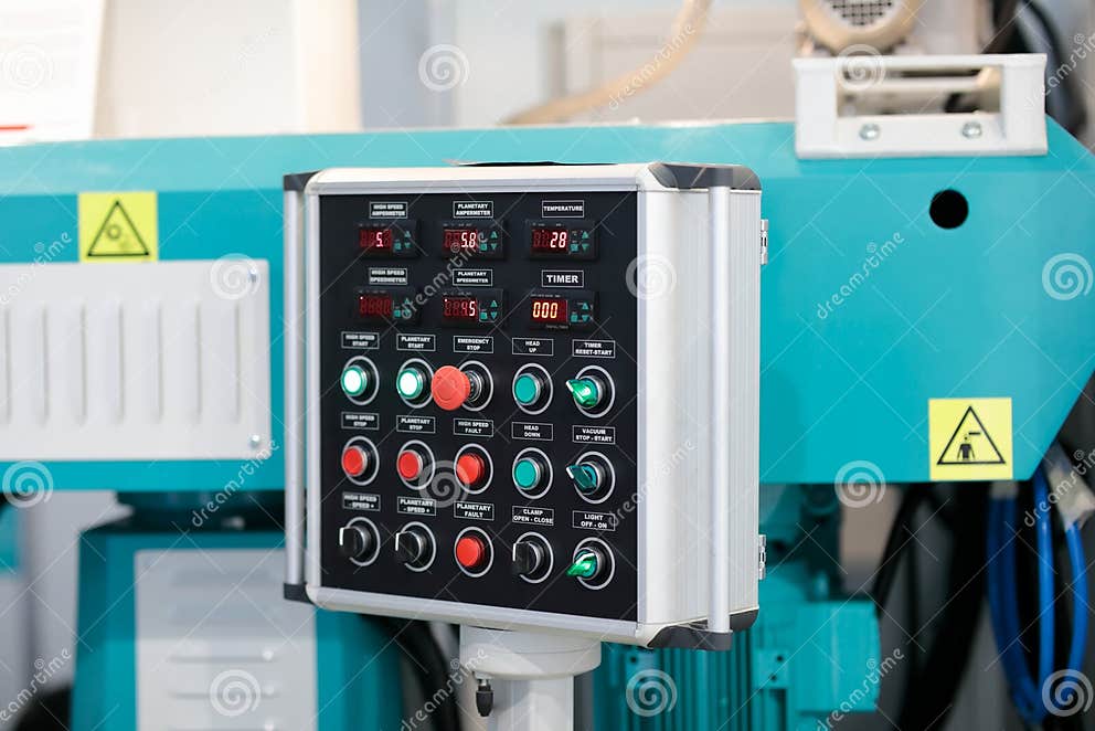 Industrial Control Console with Switches Stock Photo - Image of ...