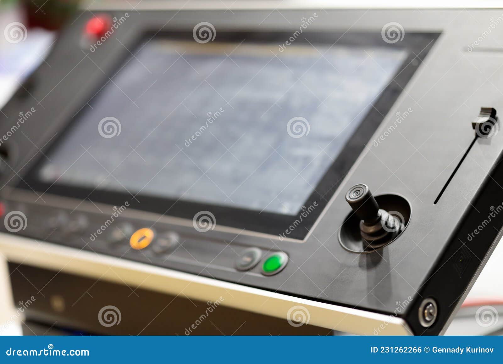 Industrial Control Console with Touch Screen Stock Photo - Image of ...