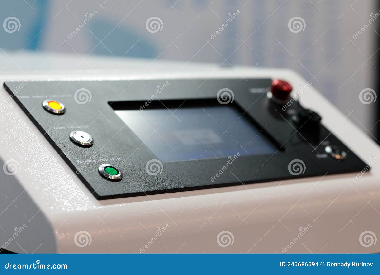Industrial Control Console with a Touch Screen Stock Photo - Image of ...