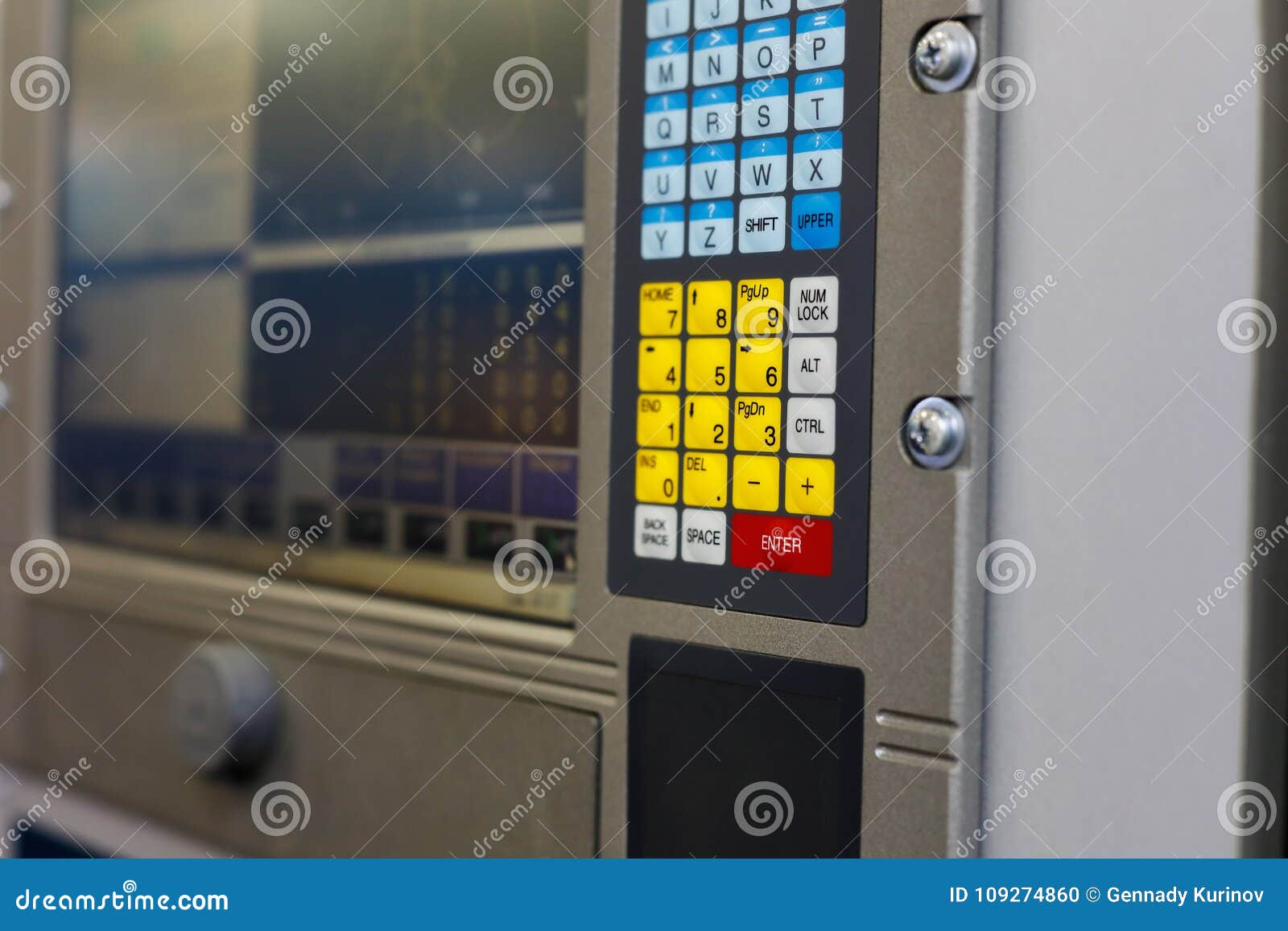Industrial control panel stock photo. Image of electronics - 109274860