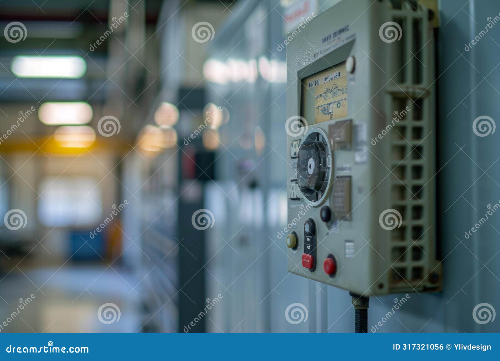 Industrial Control Panel in Factory Setting Stock Photo - Image of ...
