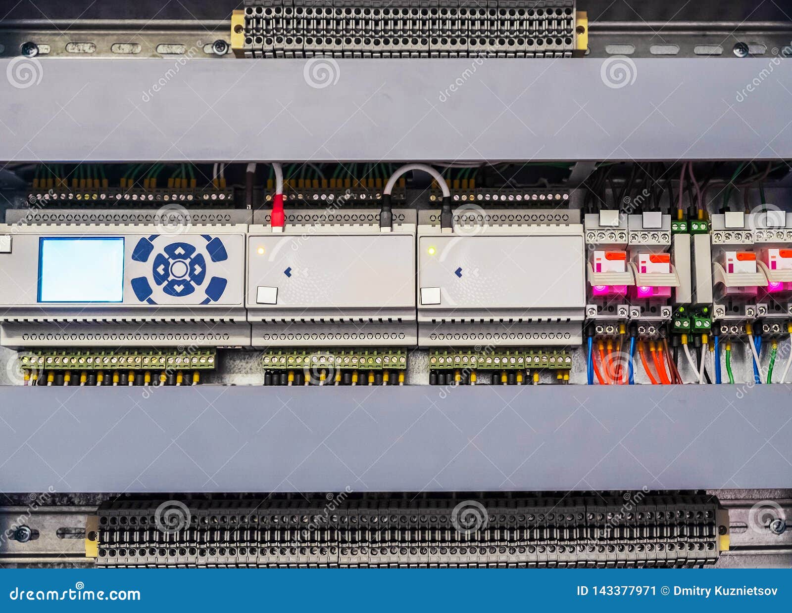 Industrial Control Panel Hvac Equipment Stock Image - Image of engineer ...