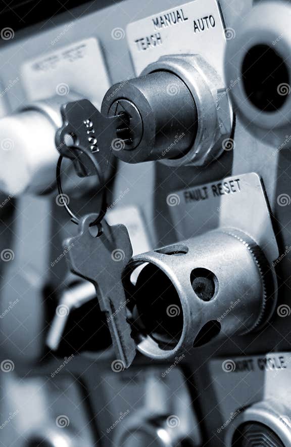 Industrial Control Panel Lock Stock Image - Image of automation ...