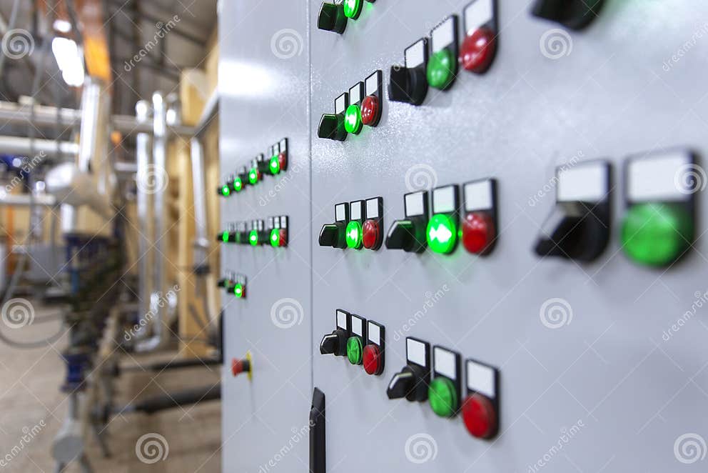 Industrial Control Panel stock image. Image of graphic - 142098385