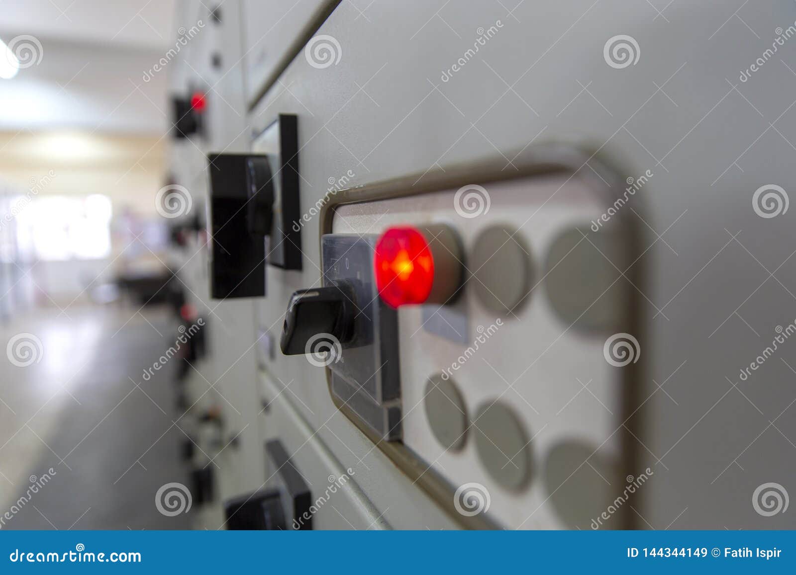 Industrial Control Panel stock image. Image of factory - 144344149
