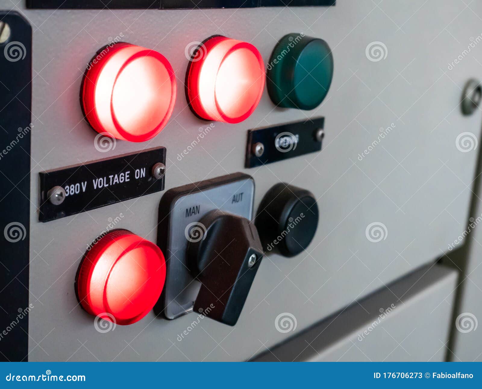 Industrial control panel stock image. Image of manual - 176706273