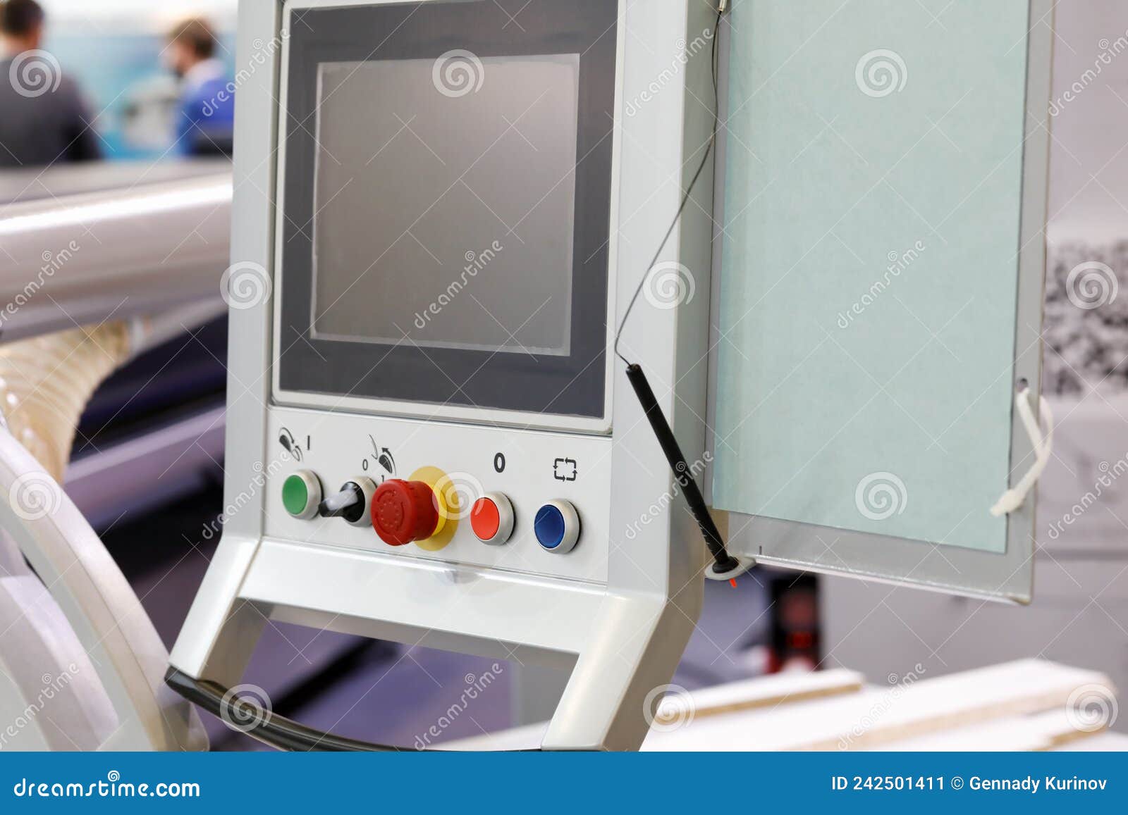Industrial Control Panel with Touch Screen Pen Stock Image - Image of ...