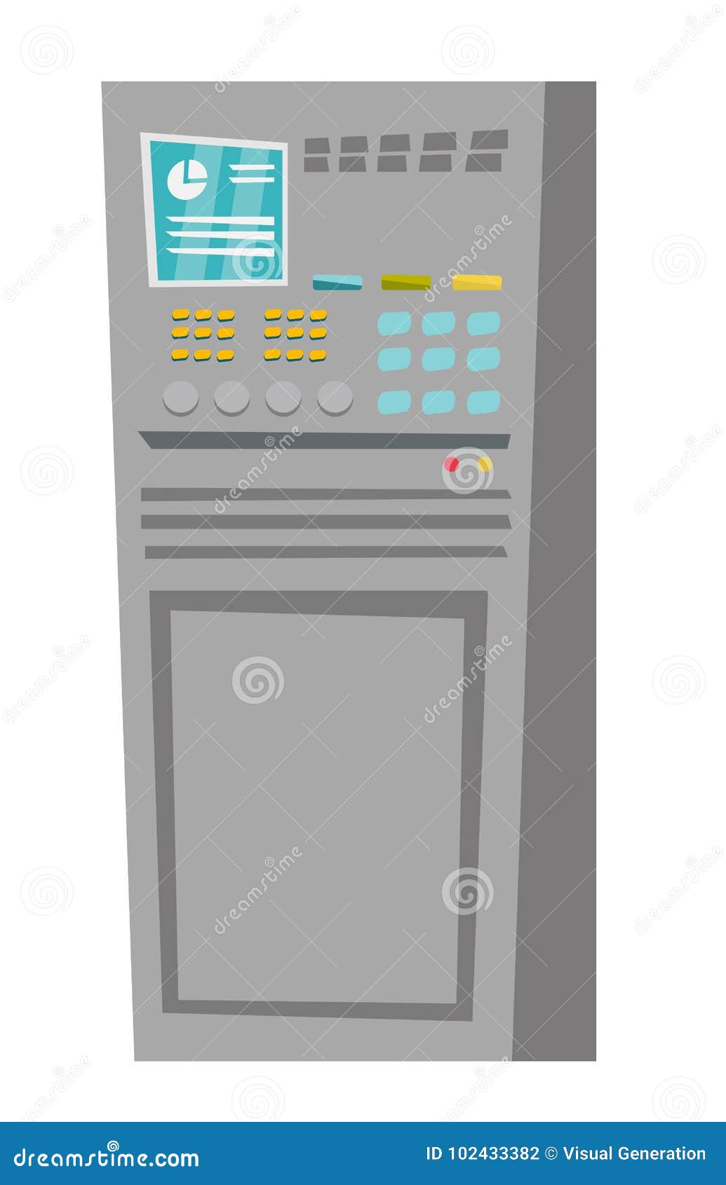 Control Panel Vector Cartoon Illustration. Stock Vector - Illustration ...
