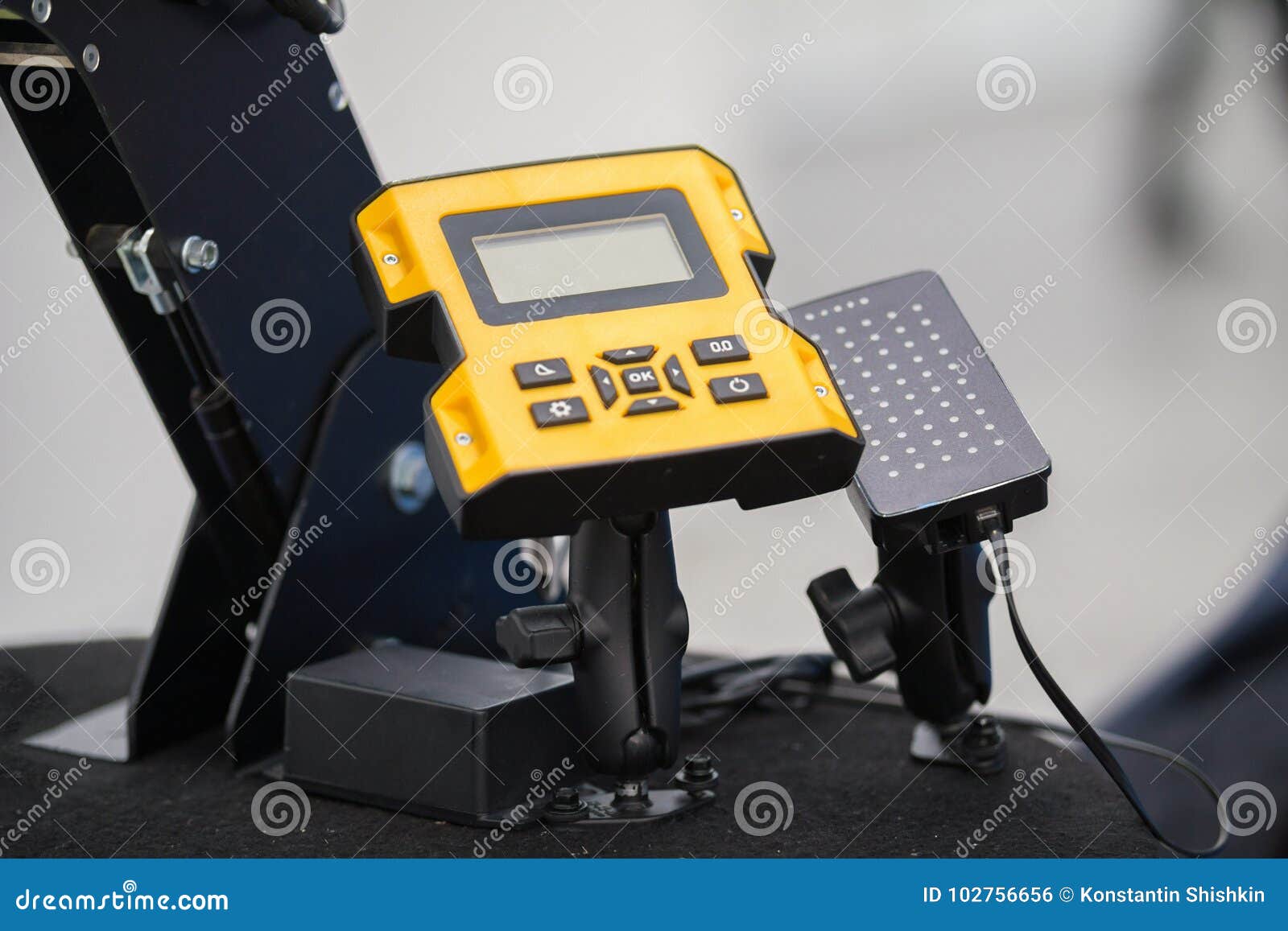 Industrial Control Remote Panel in Robotics Manufacturing Stock Photo ...