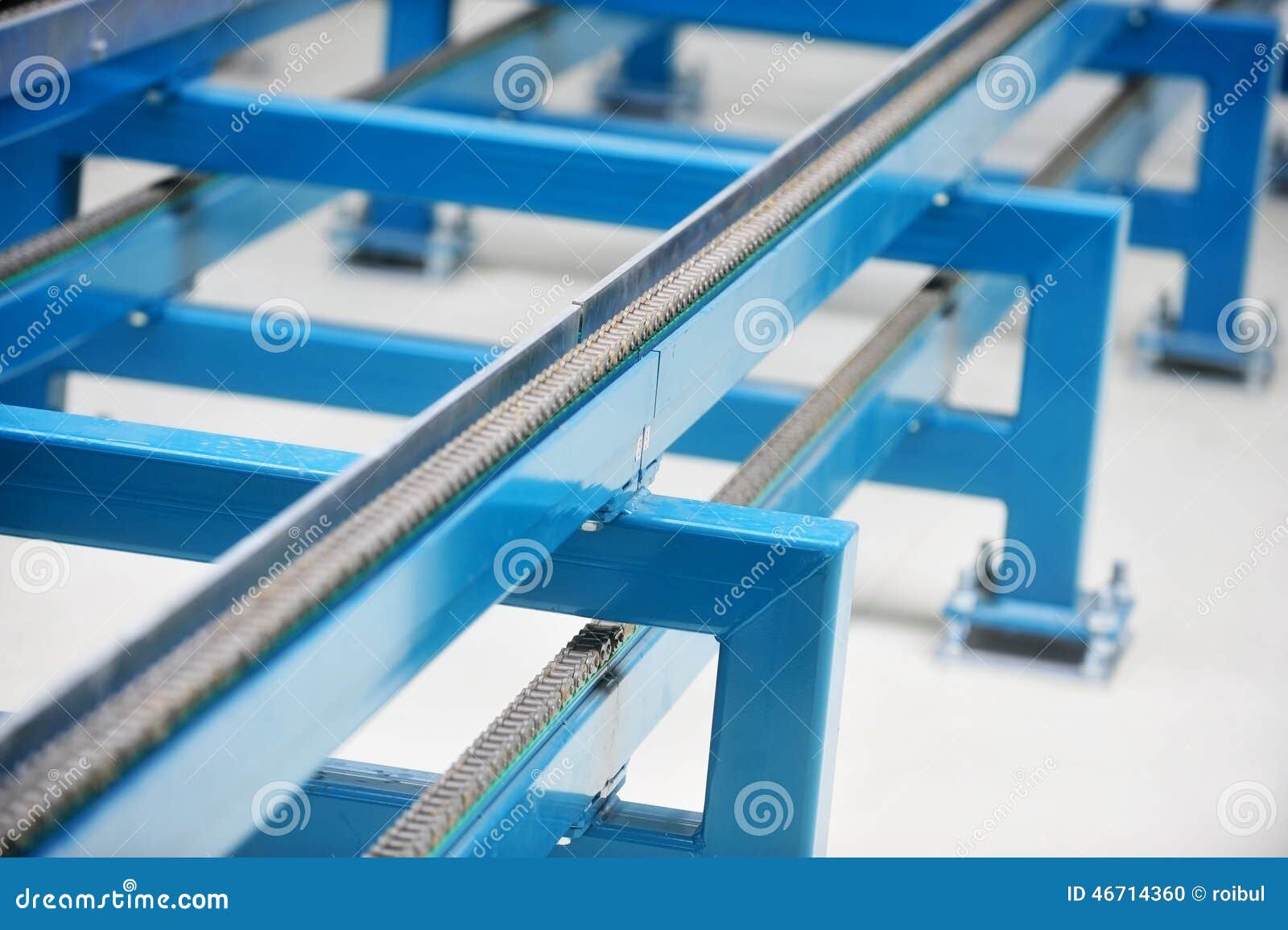 Industrial conveyor chain stock photo. Image of close - 46714360