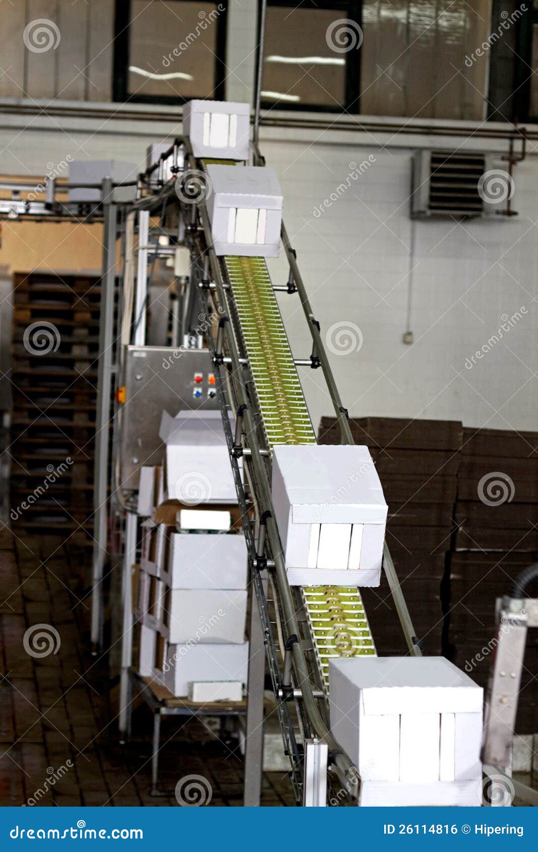 Industrial conveyor line stock photo. Image of modern - 26114816
