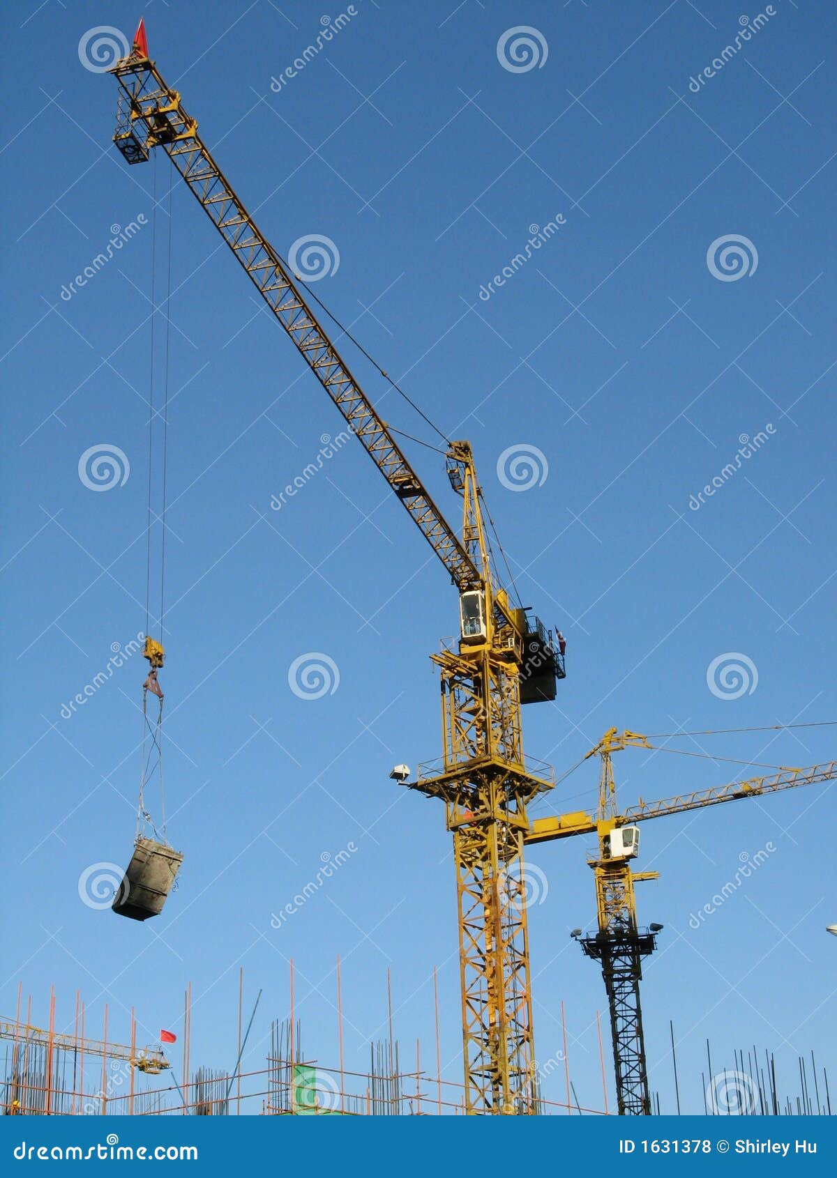 Industrial Crane stock photo. Image of high, block, loading - 1631378