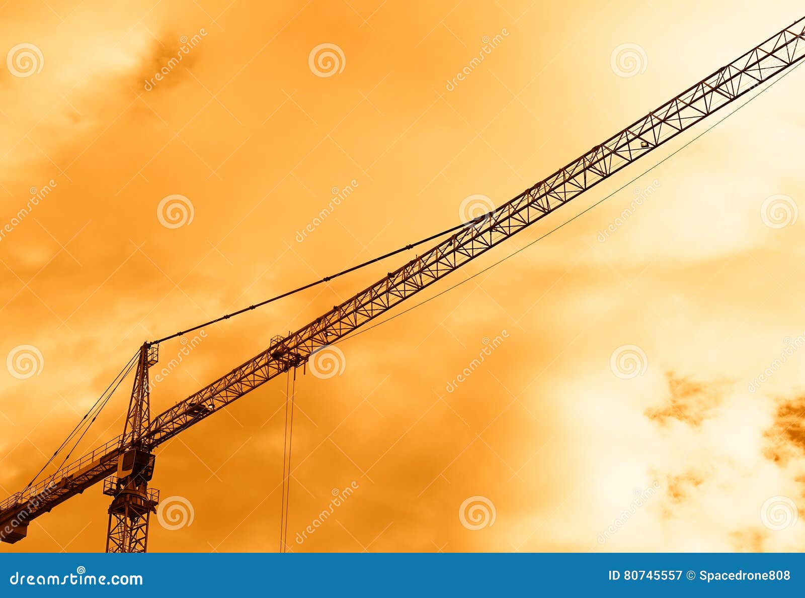 Crane In The Sunset Sky Stock Photo | CartoonDealer.com #11890410