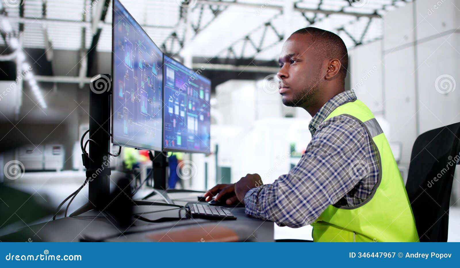 Automation System Robot Arm With Gripper During Bring Process Metal ...