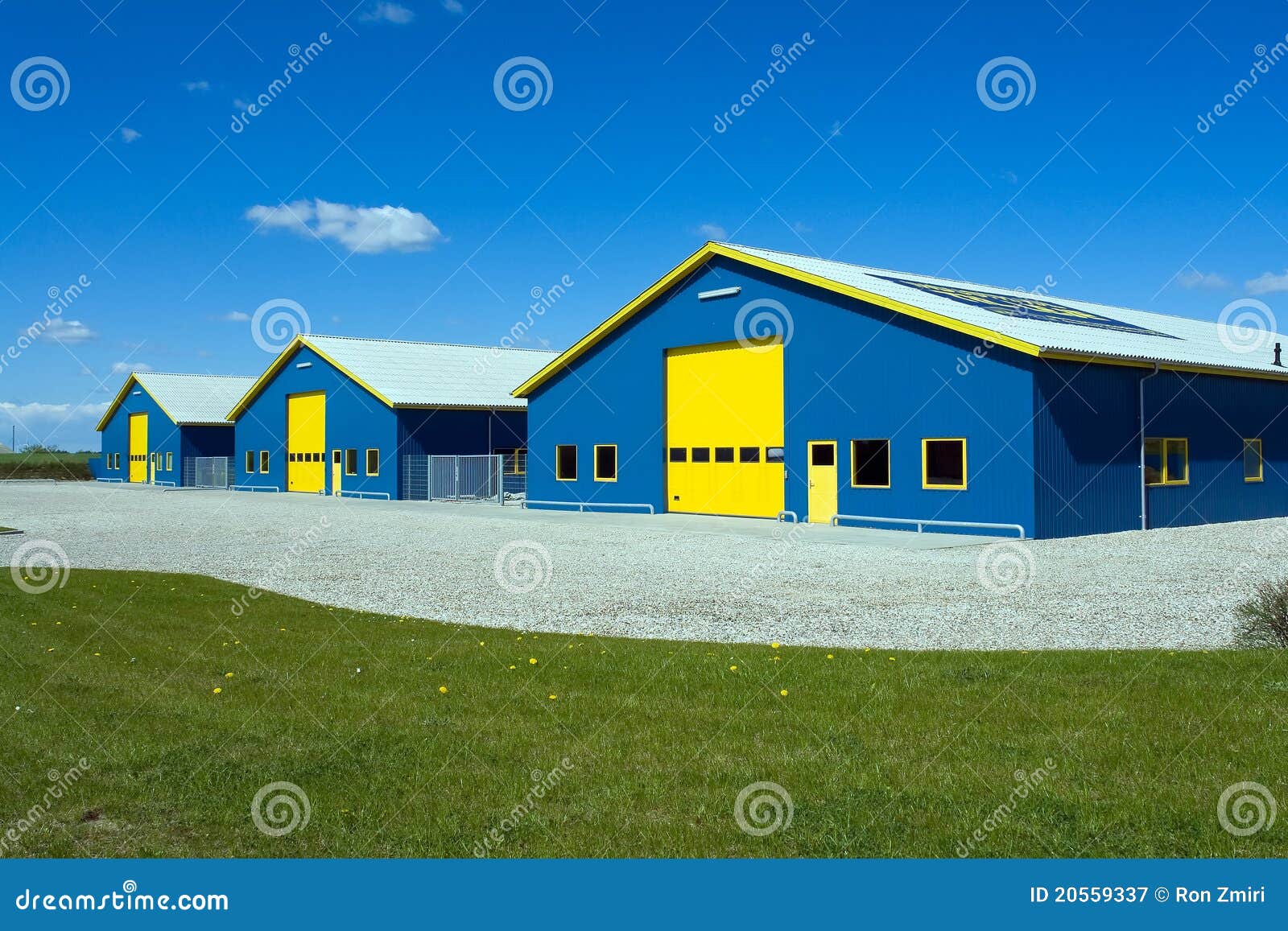 Industrial Delivery Building Stock Image - Image of freight, facility ...