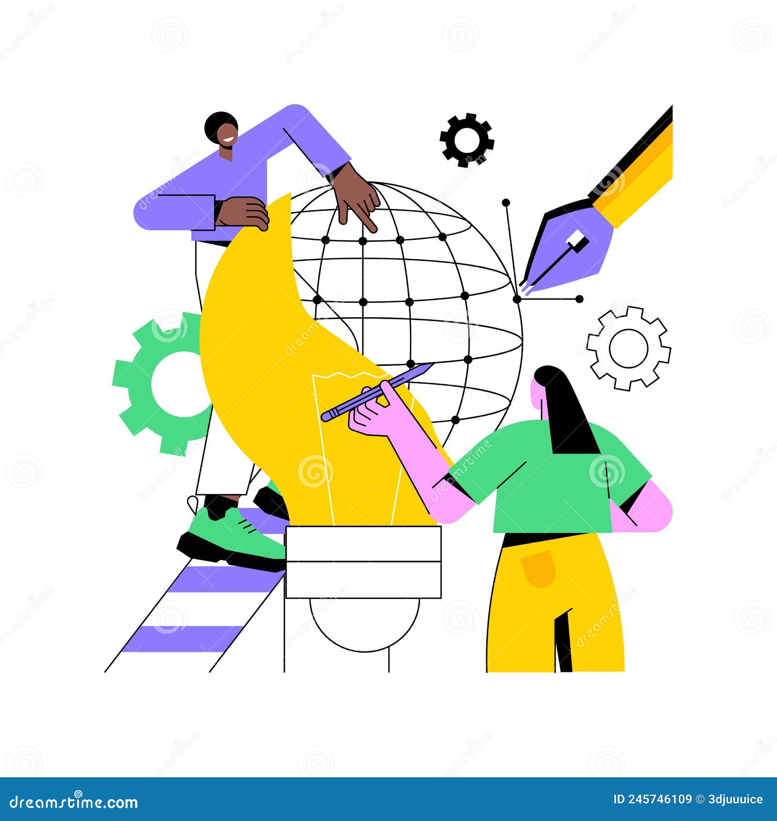 Industrial Design Abstract Concept Vector Illustration. Stock Vector ...