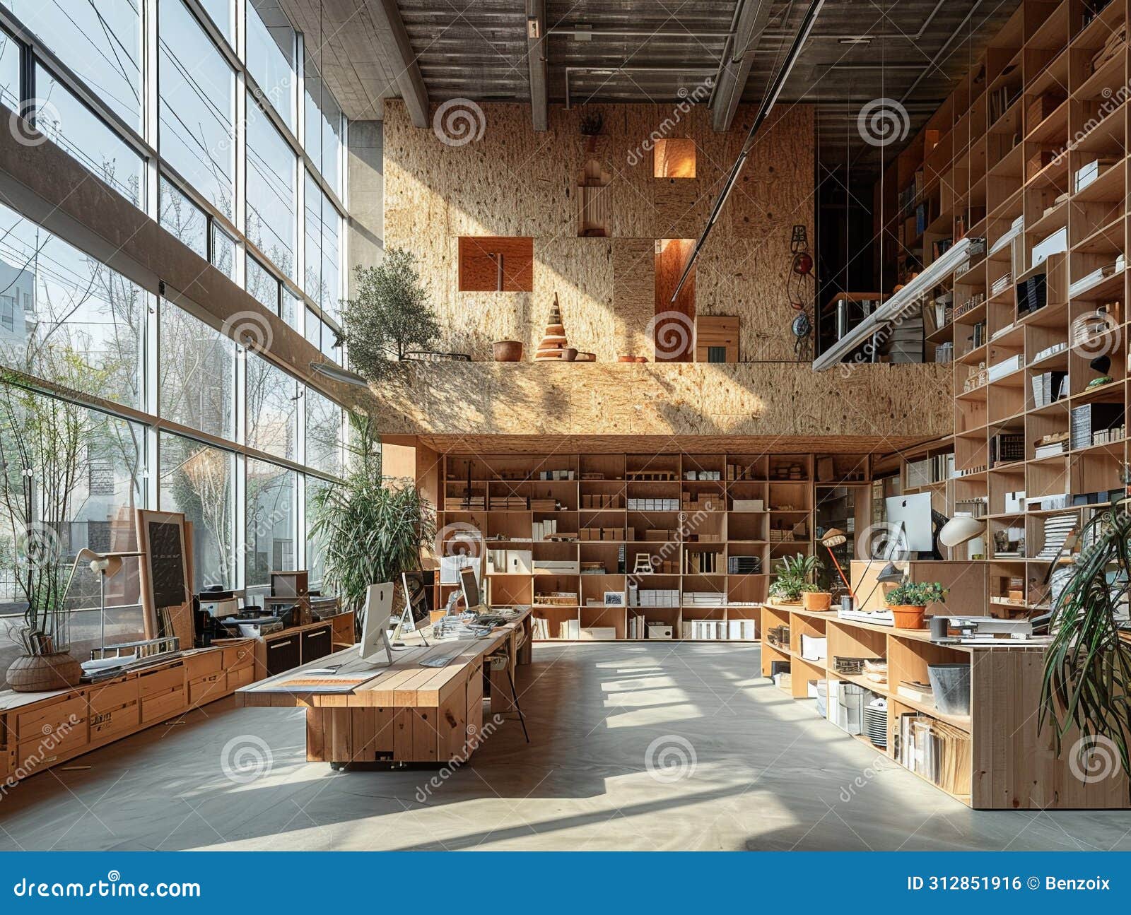 Industrial Design Workshop with Raw Materials Prototype Models Stock ...